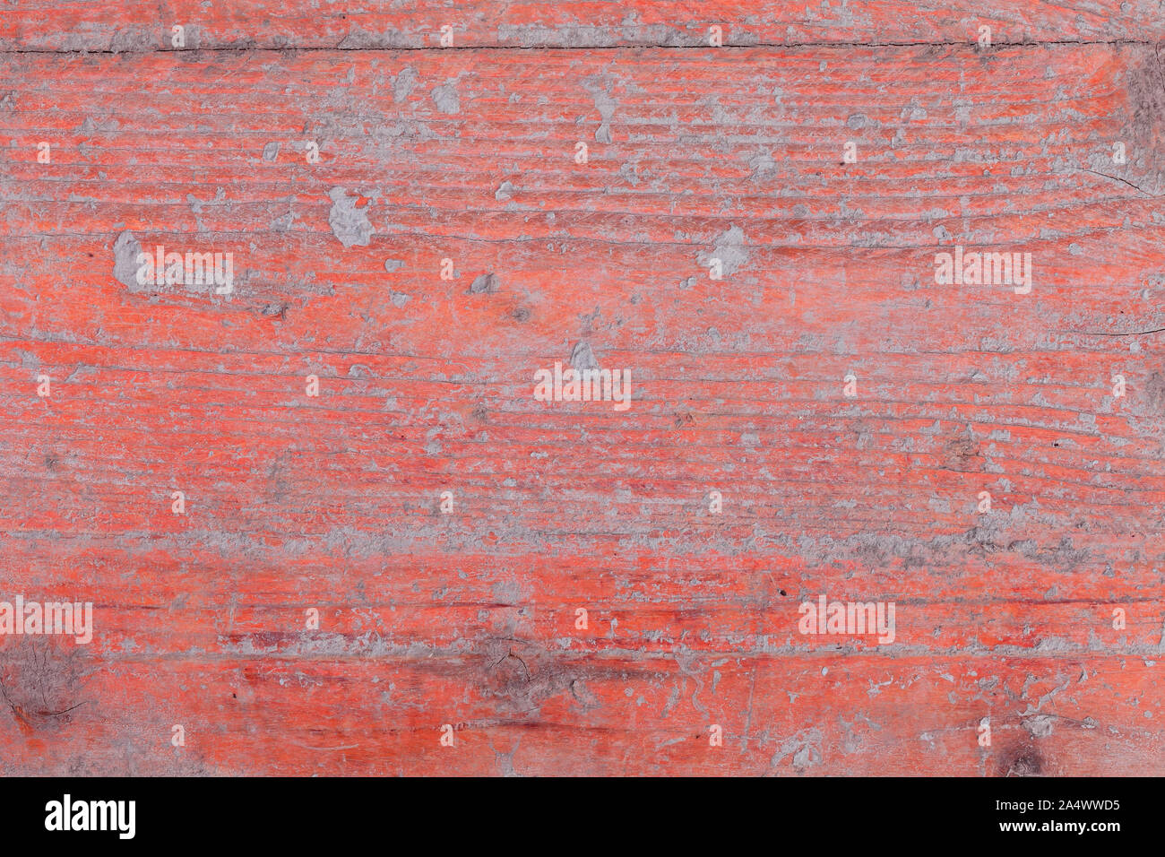 Dirty red wood texture with cement stains Stock Photo - Alamy