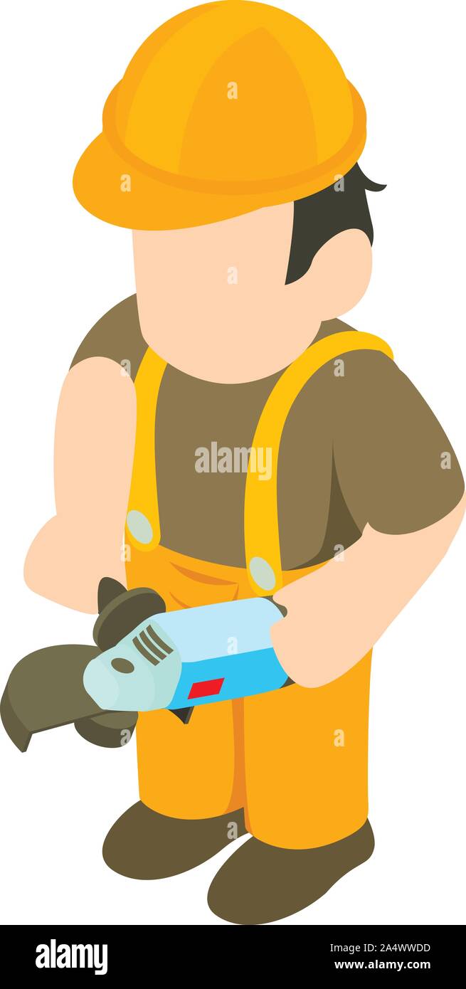Man grinding metal Stock Vector Images - Alamy