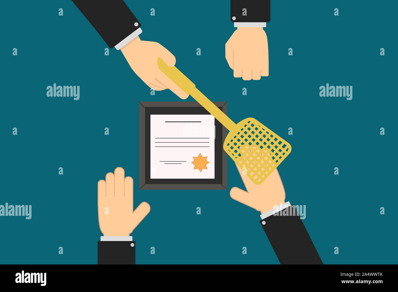 Receiving a certificate hi-res stock photography and images - Alamy