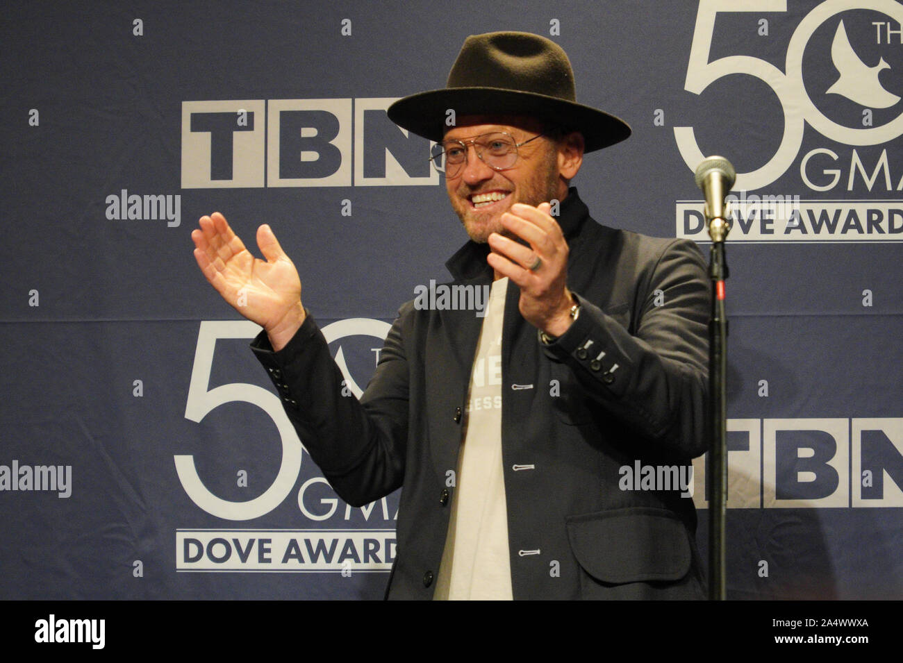 Nashville, Tennessee, USA. 15th Oct 2019. Christian Singer TobyMac ...