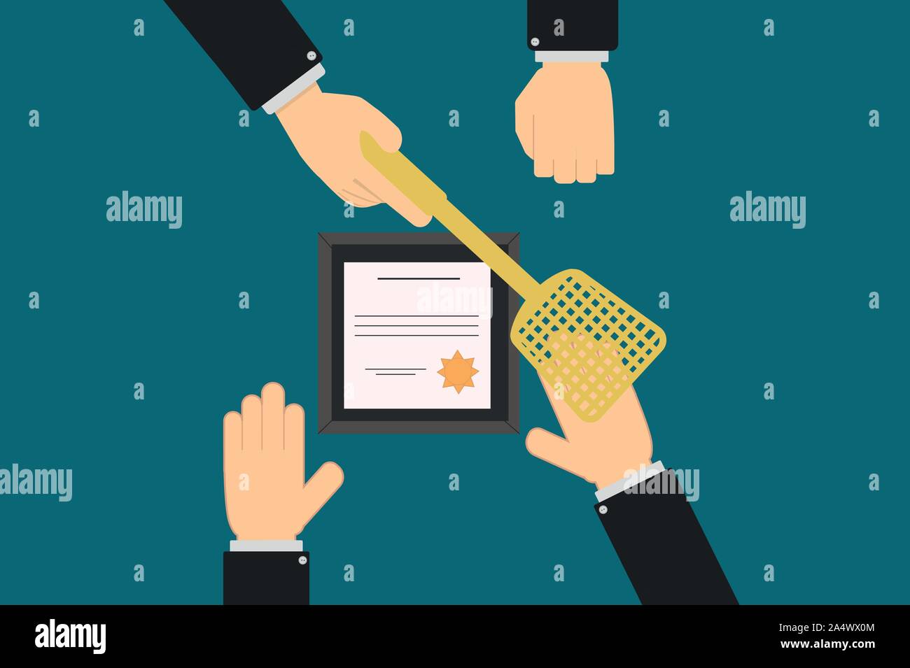 Executive hands prevent the applicant from receiving a certificate ...