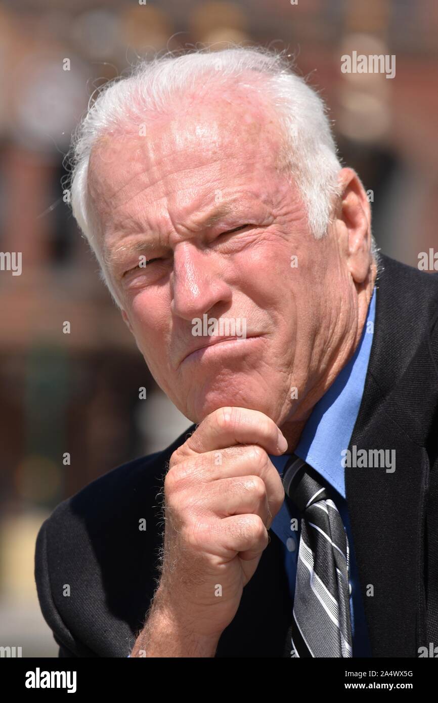 Business Man Making A Decision Stock Photo - Alamy