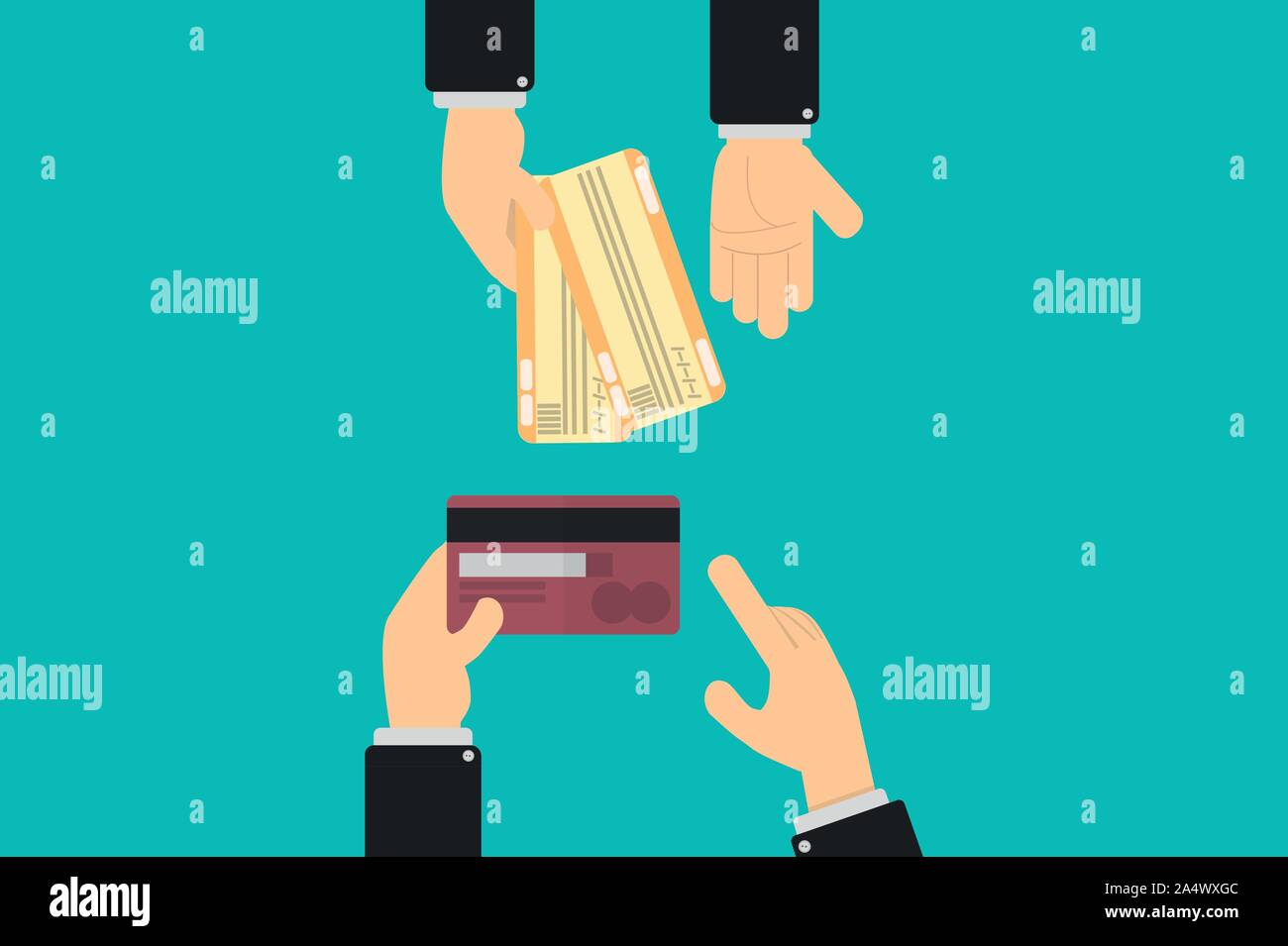 Ticket exchange Stock Vector Images - Alamy