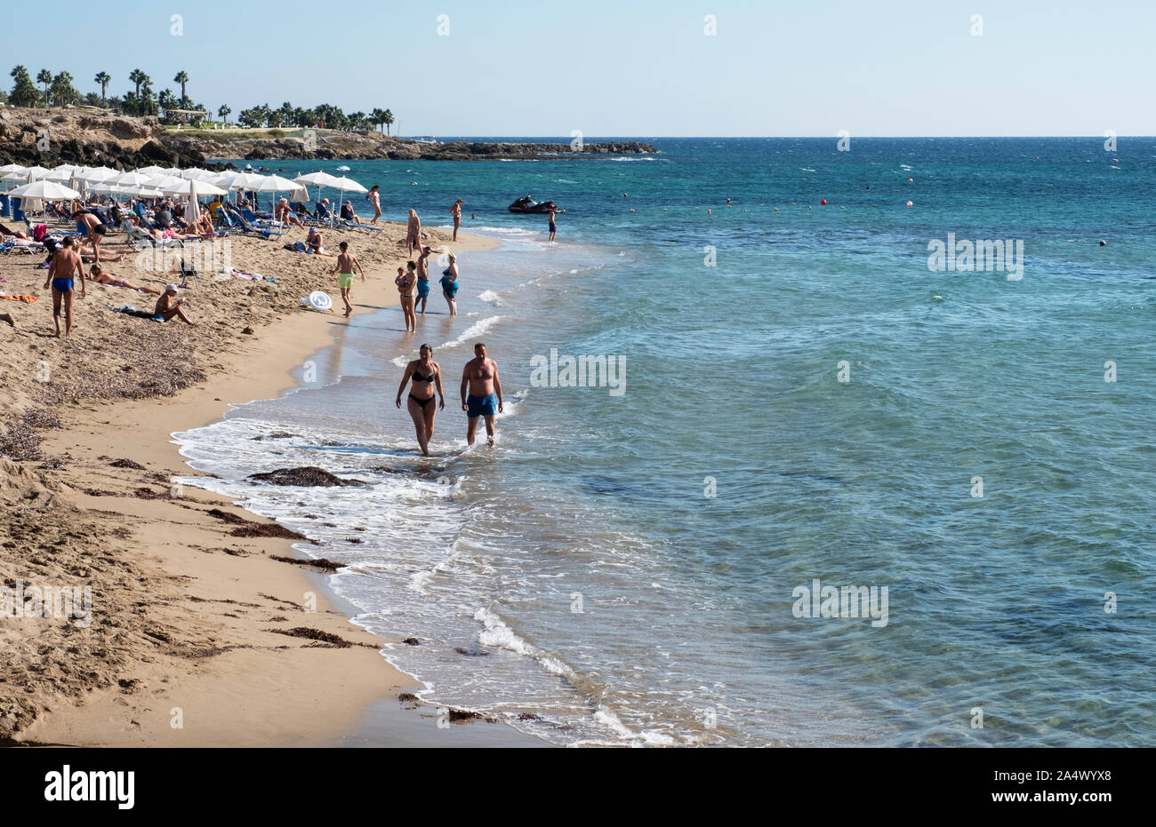 Paphos beach hi-res stock photography and images - Alamy