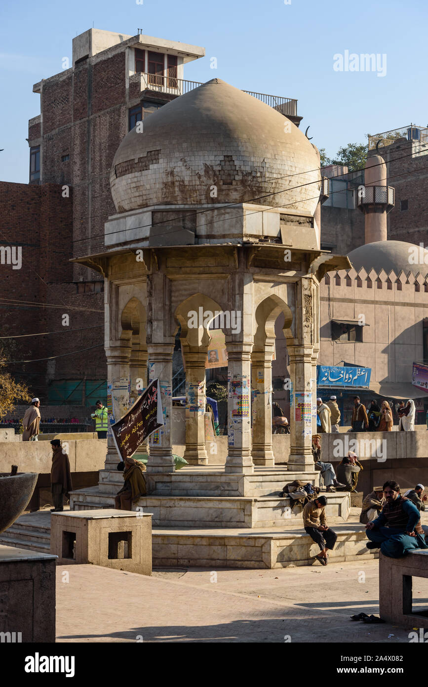 PESHAWAR, PAKISTAN - JANUARY 01, 2015:This dome shaped monument called ...