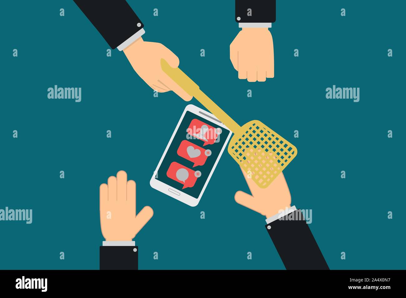 Distracted employee vector vectors hi-res stock photography and images ...