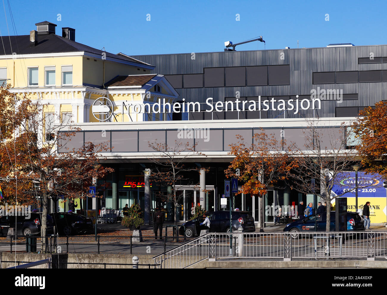 Trondheim, Norway - October 14, 2014: Exterior view of the main entance ...
