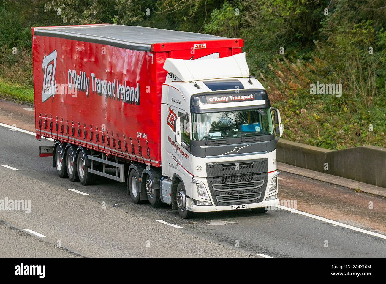 O'Reilly Transport Ireland; Motorway heavy bulk Haulage delivery trucks ...