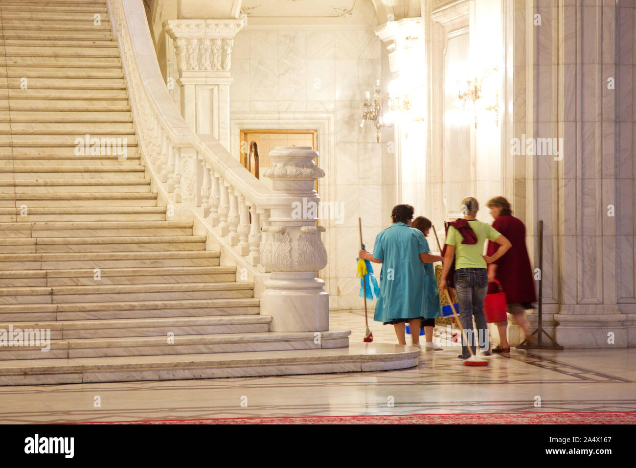 Picture from Parliament Palace in Romania's capital Bucharest. The ...
