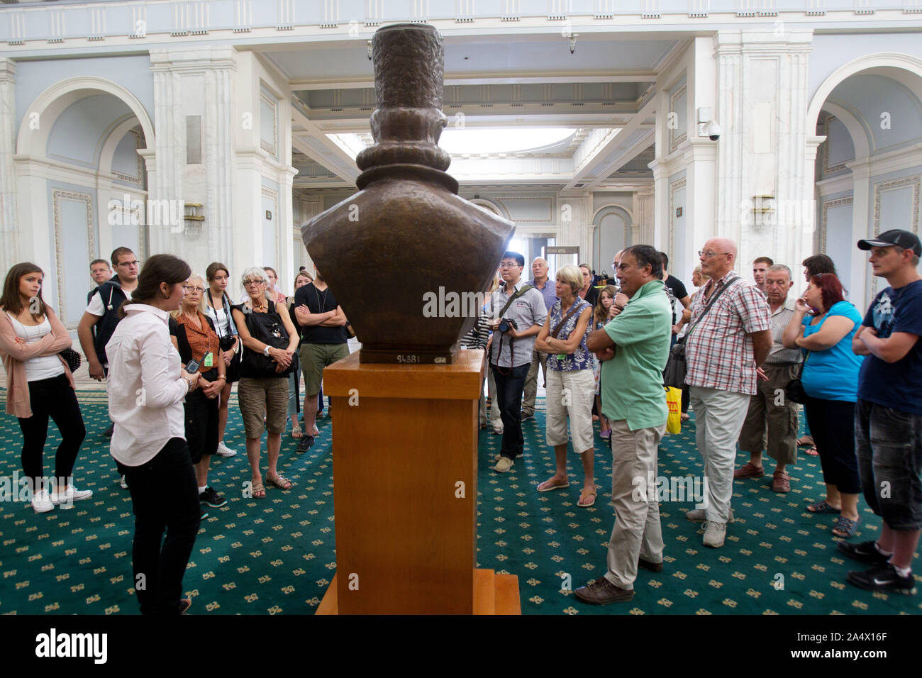 Picture from Parliament Palace in Romania's capital Bucharest. The ...