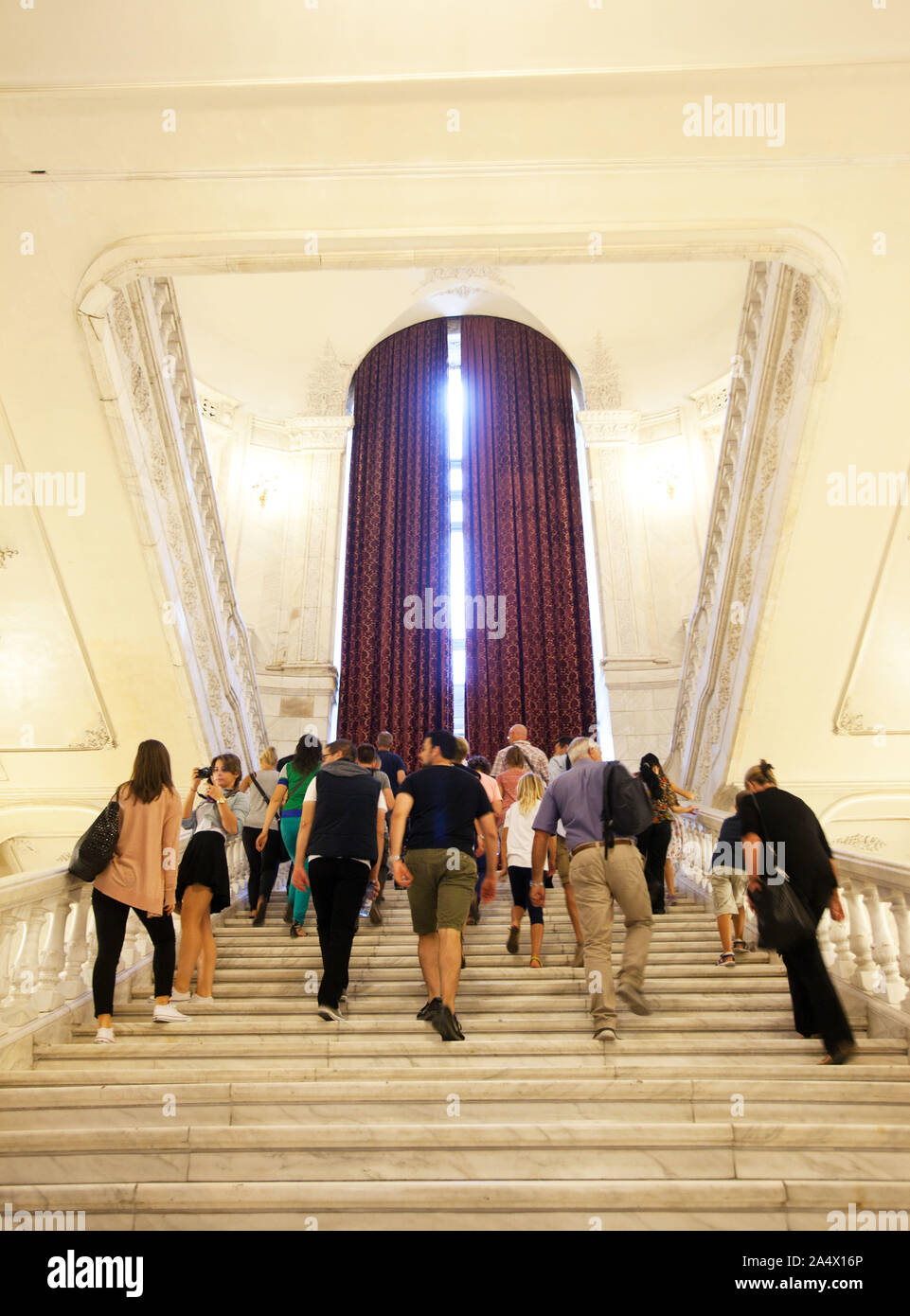 Picture from Parliament Palace in Romania's capital Bucharest. The ...