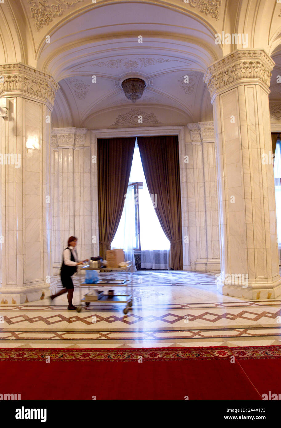 Picture from Parliament Palace in Romania's capital Bucharest. The ...