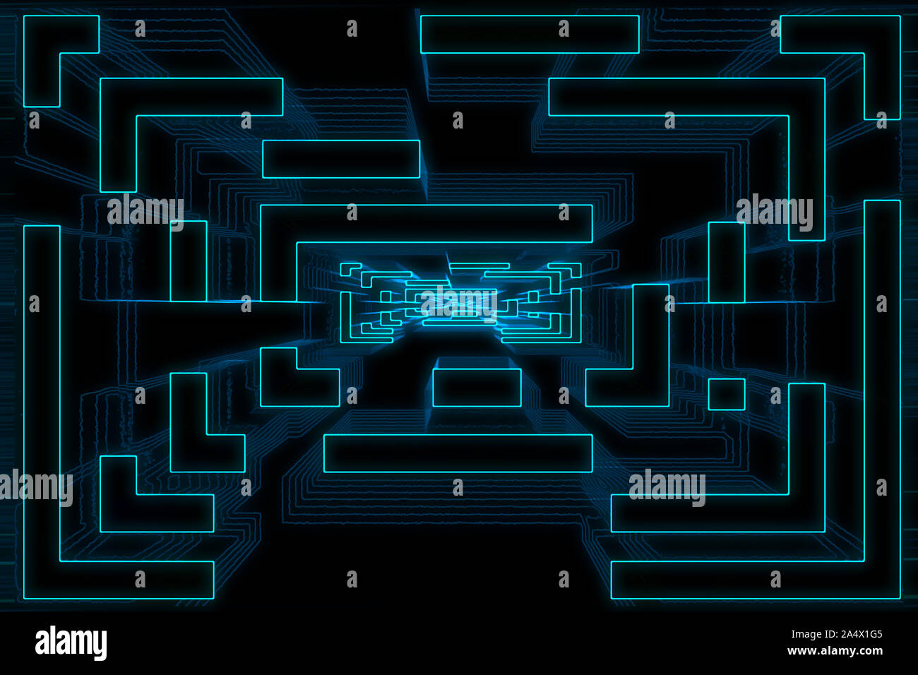 An abstract glowing block background image Stock Photo - Alamy