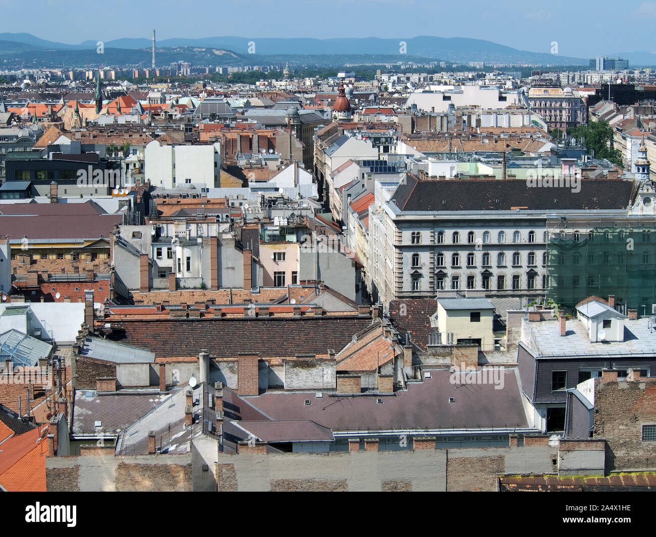 View of Budapest from the tower of the Basilica, Budapest, Hungary ...