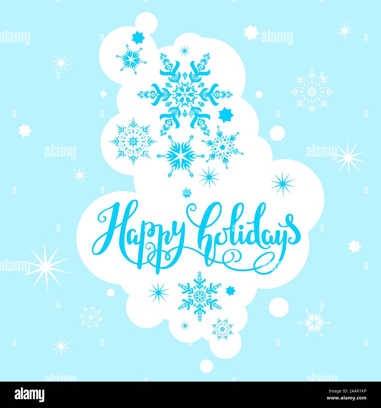 Happy holidays art Stock Vector Images - Alamy
