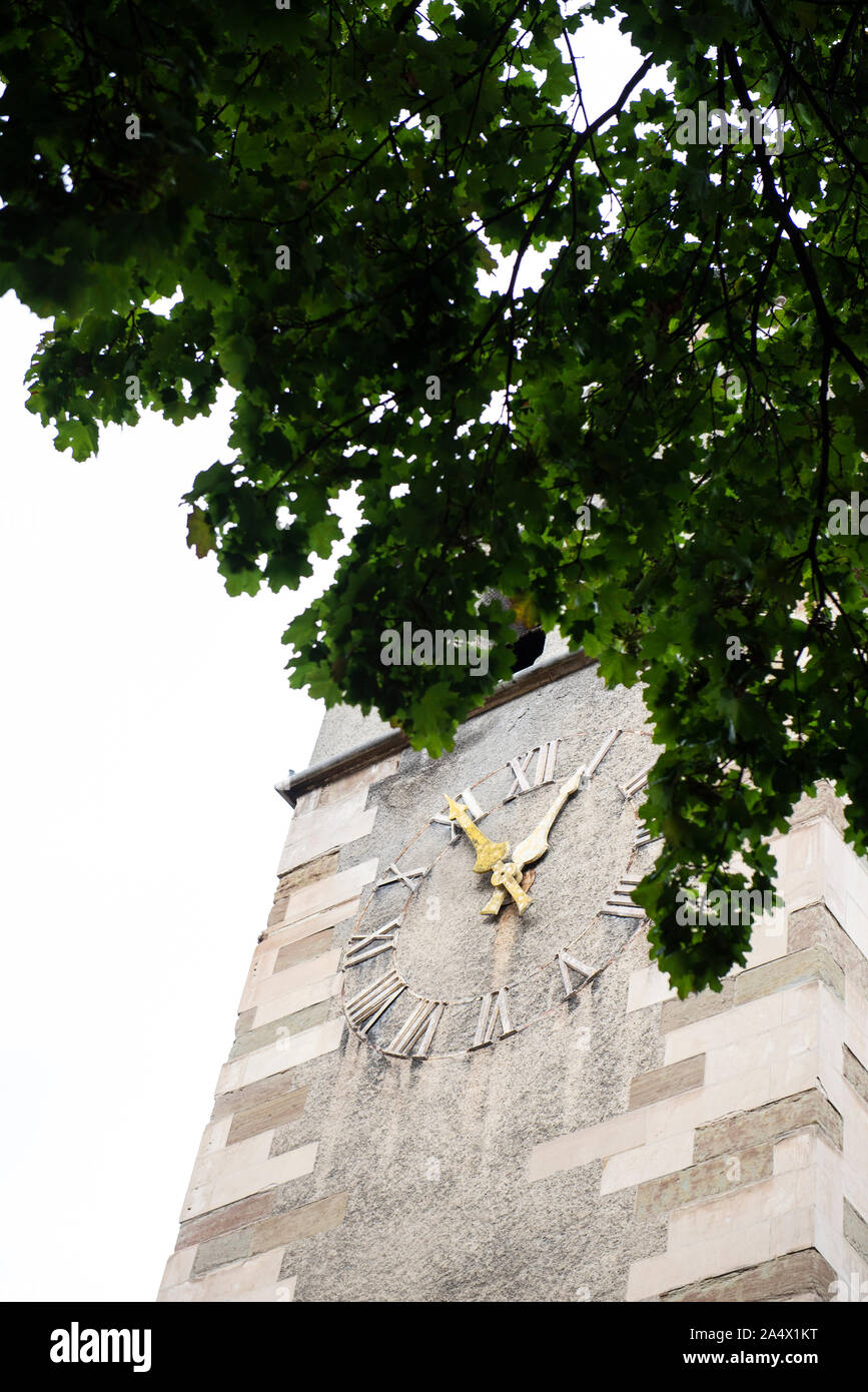 Public clock in Geneva Stock Photo - Alamy