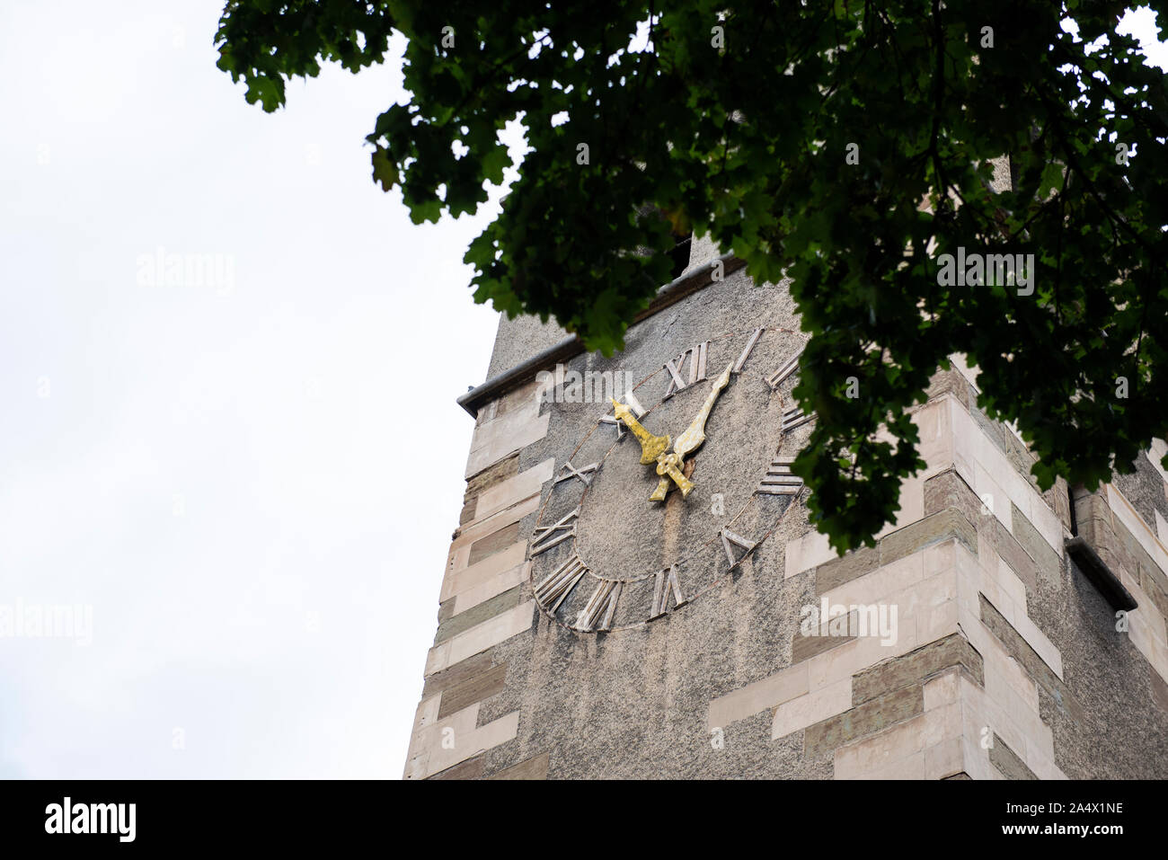 Public clock in Geneva Stock Photo - Alamy