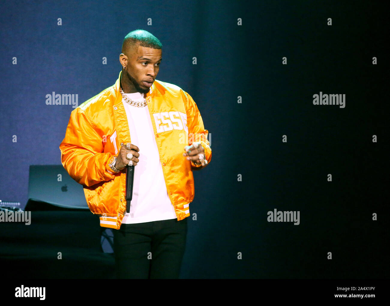 Hip-hop artist Tory Lanez performs in support of Chris Brown's INDIGOAT ...