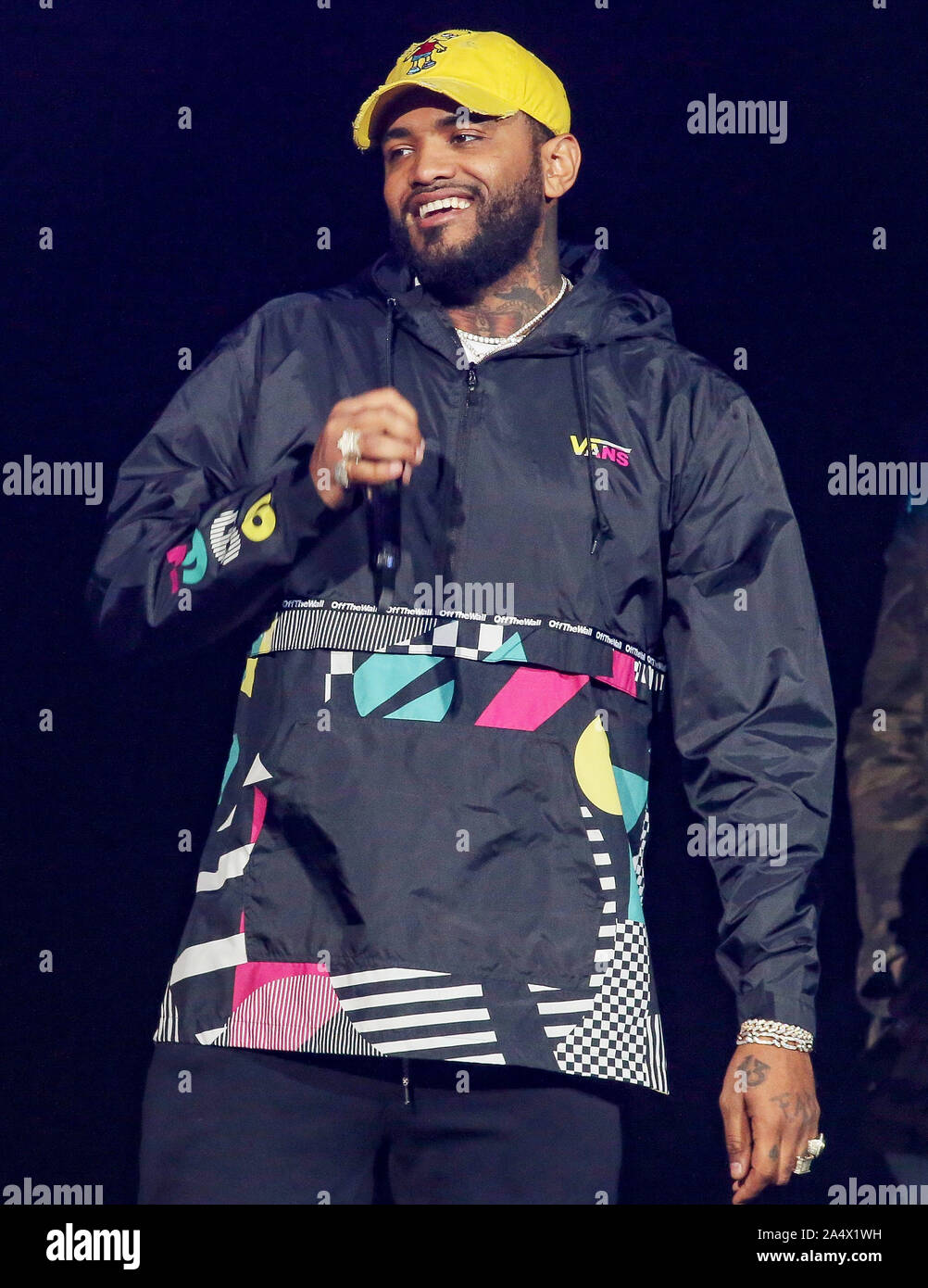 Hip-hop artist Joyner Lucas performs in support of Chris Brown's ...