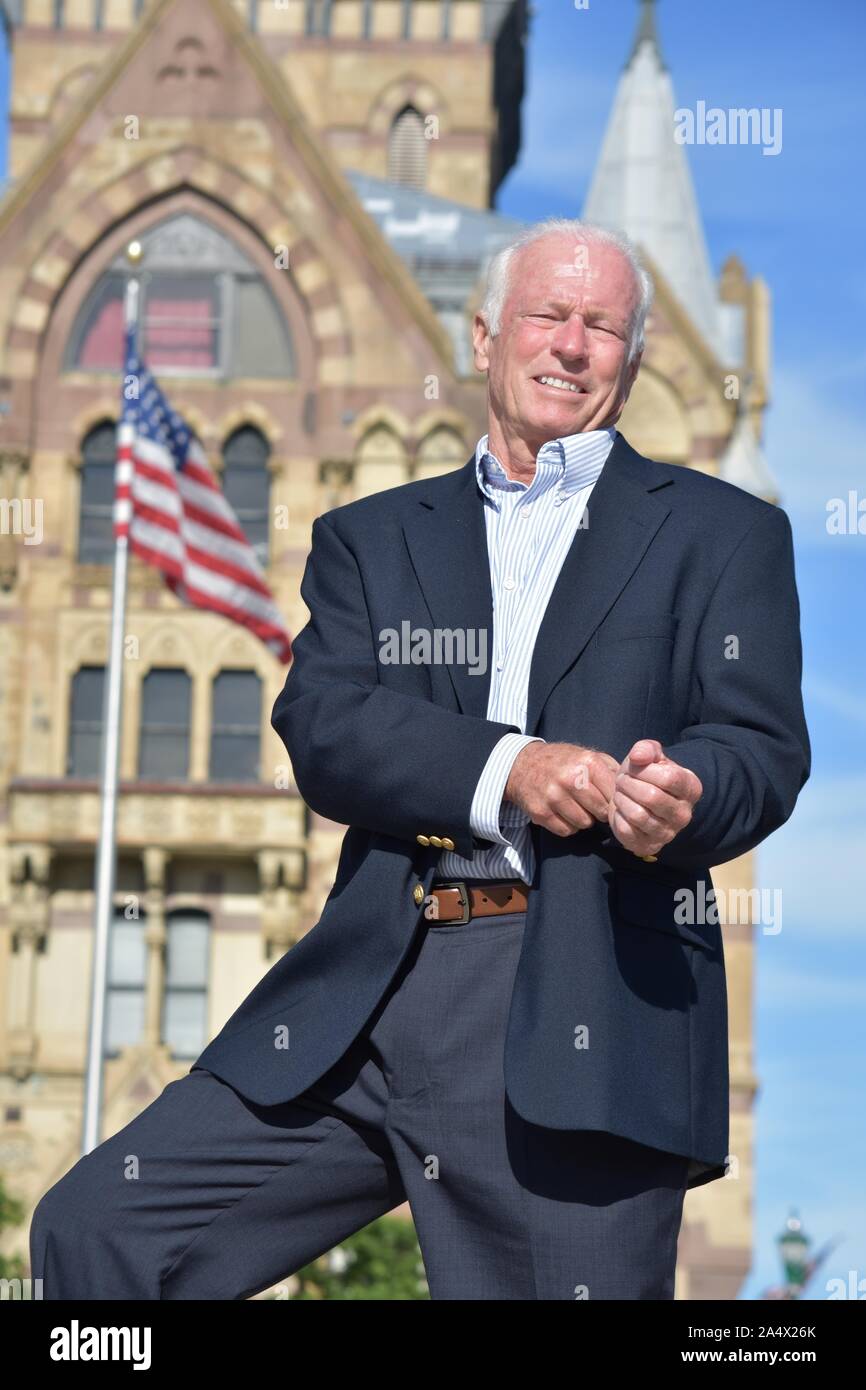An Adult Male Politician Standing Stock Photo - Alamy