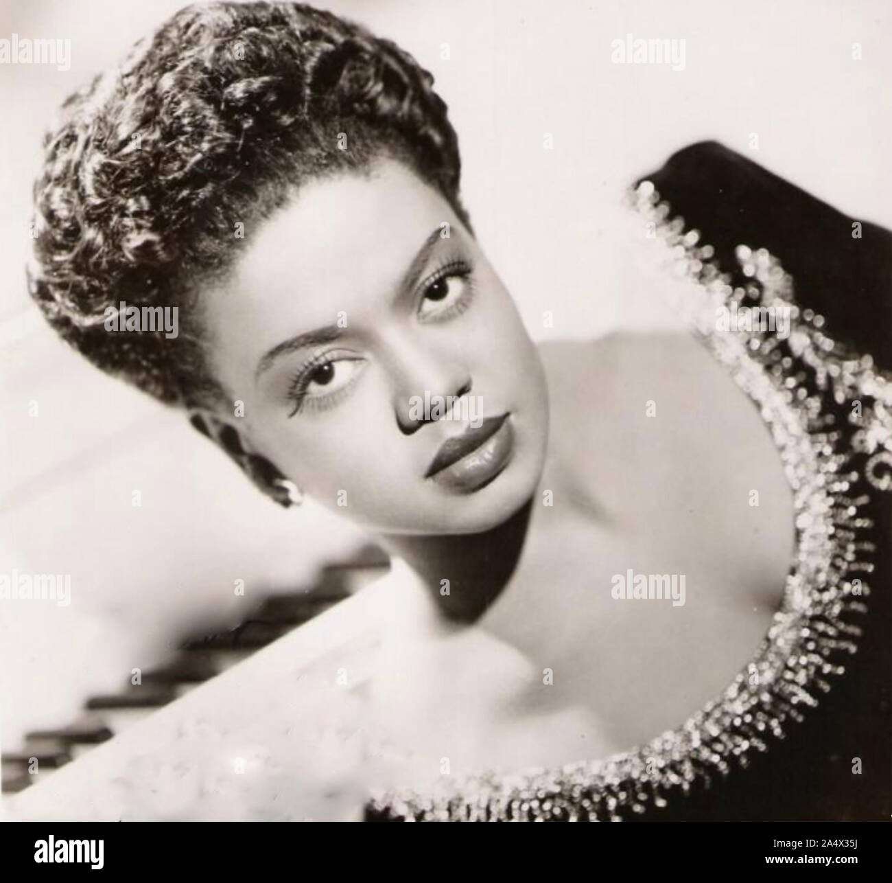 HAZEL SCOTT (1920-1981) Promotional photo of Trinidadian jazz singer ...