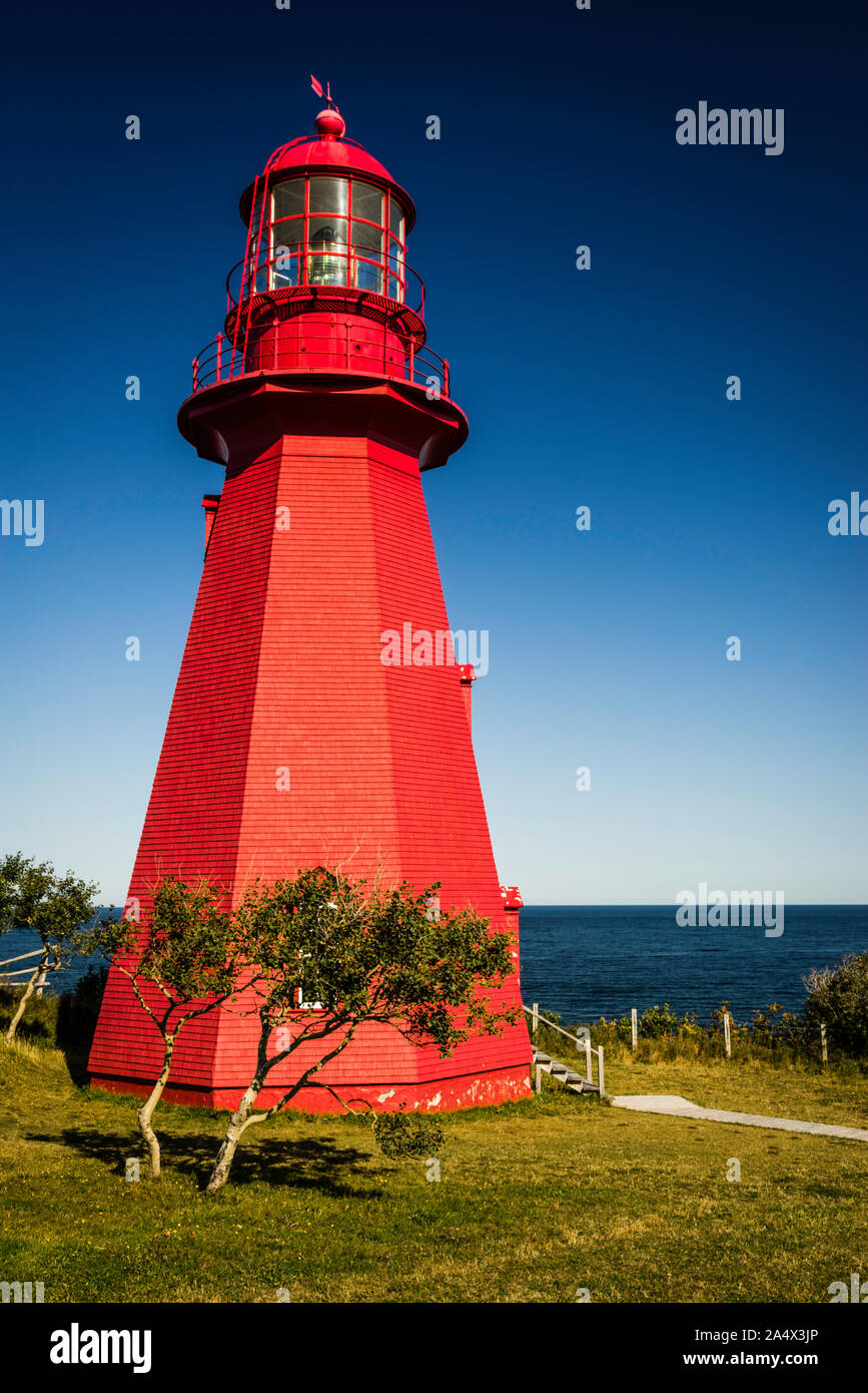 La Martre Lighthouse La Martre, Quebec, CA Stock Photo - Alamy