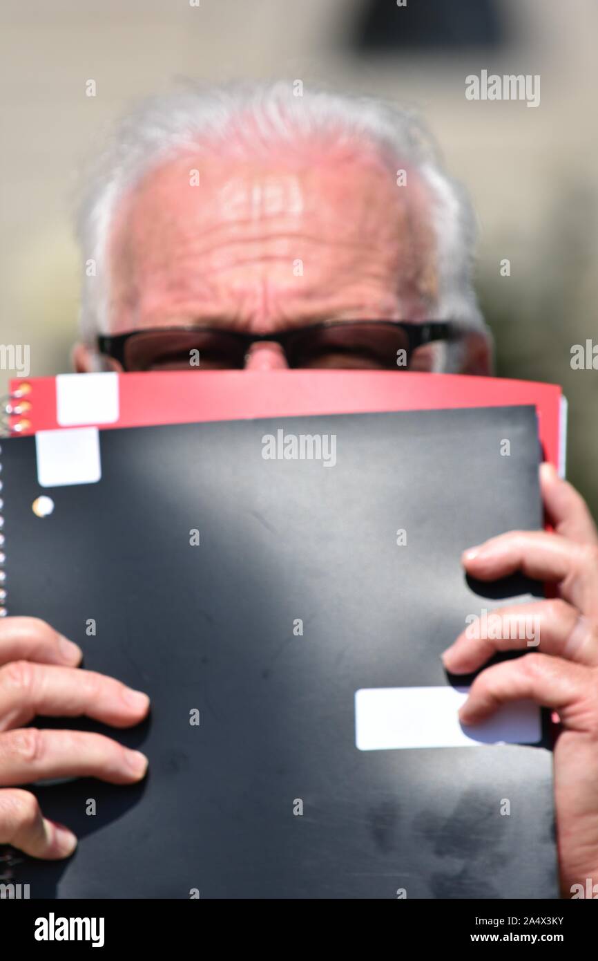 An Adult Male Teacher And Fear Stock Photo - Alamy