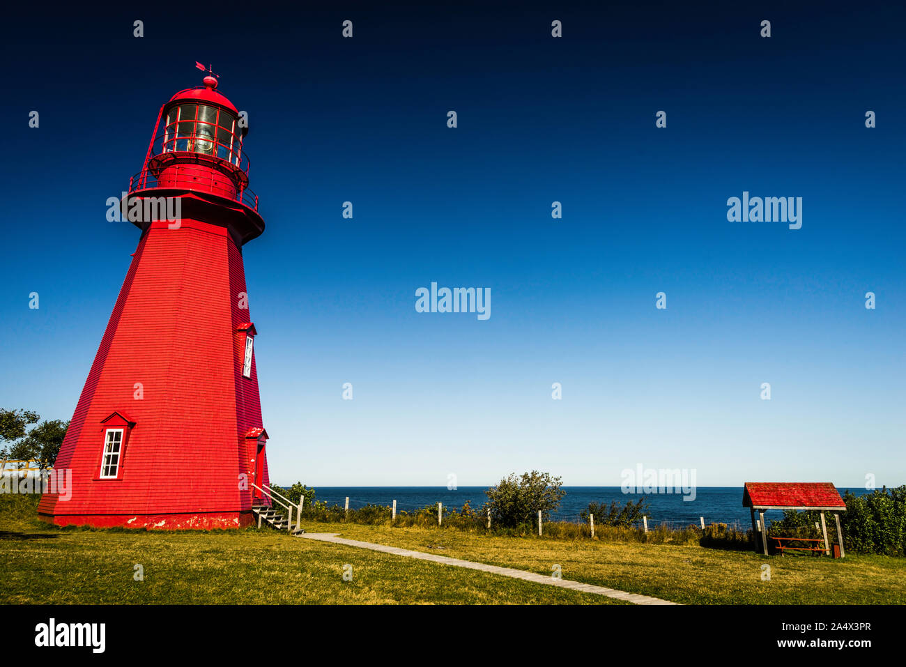 La Martre Lighthouse La Martre, Quebec, CA Stock Photo - Alamy