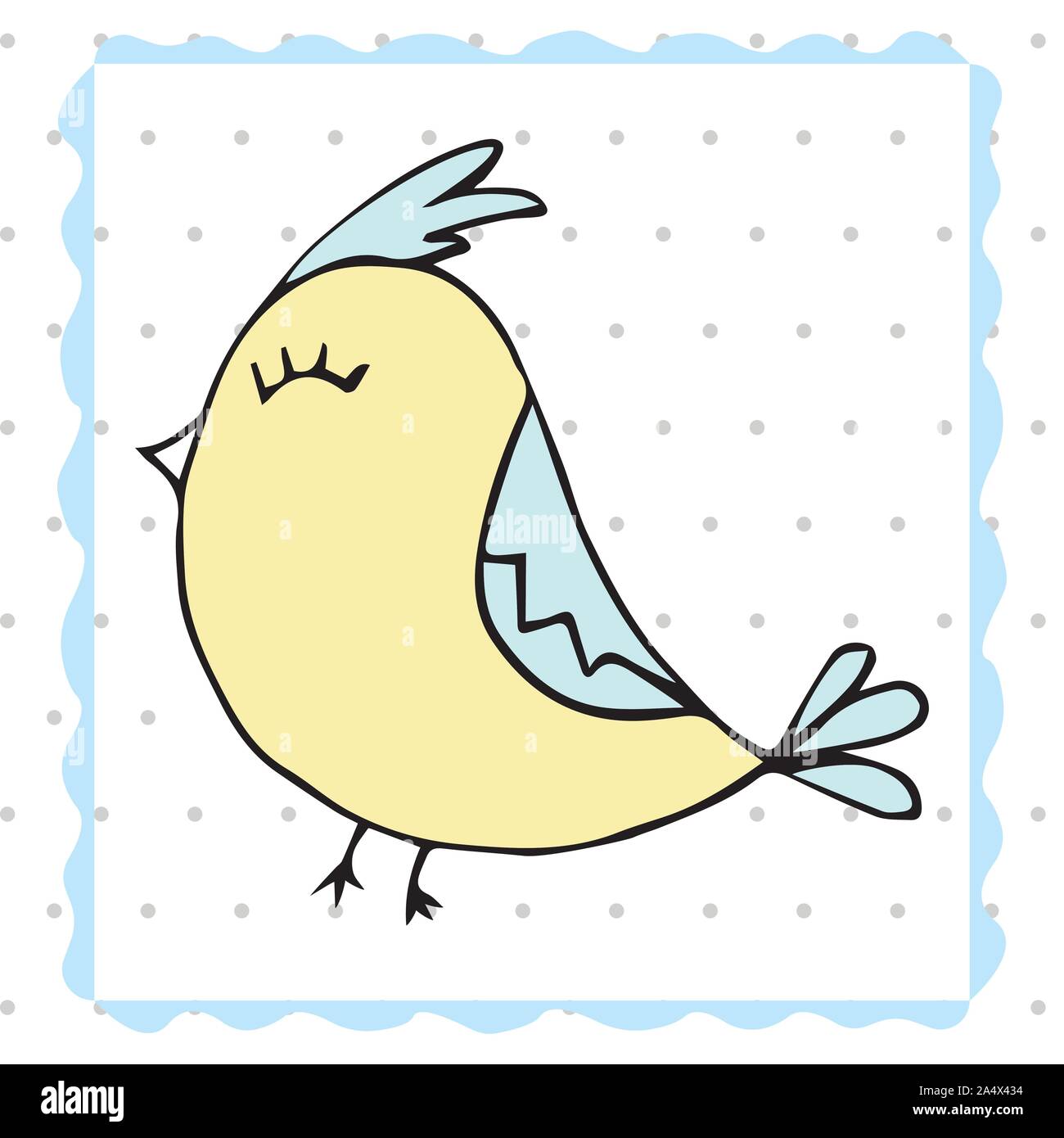 Colorful bird collection. Cute hand drawn bird doodles. Good for ...