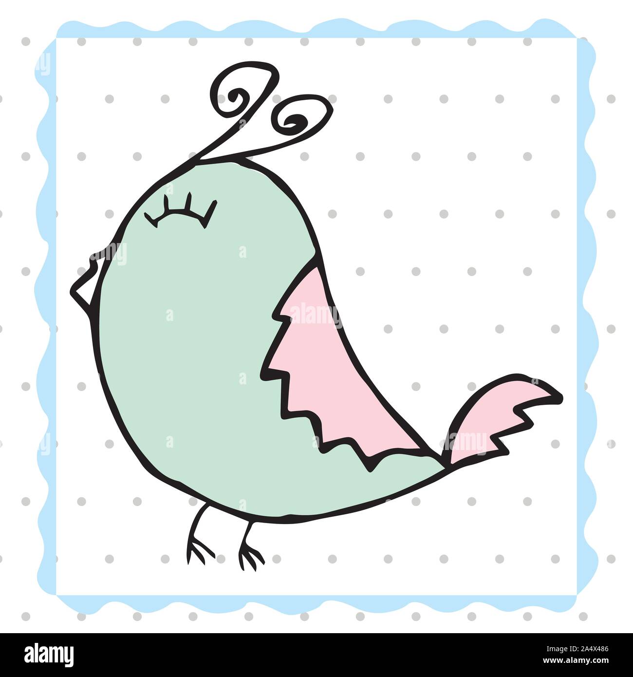 Colorful bird collection. Cute hand drawn bird doodles. Good for ...