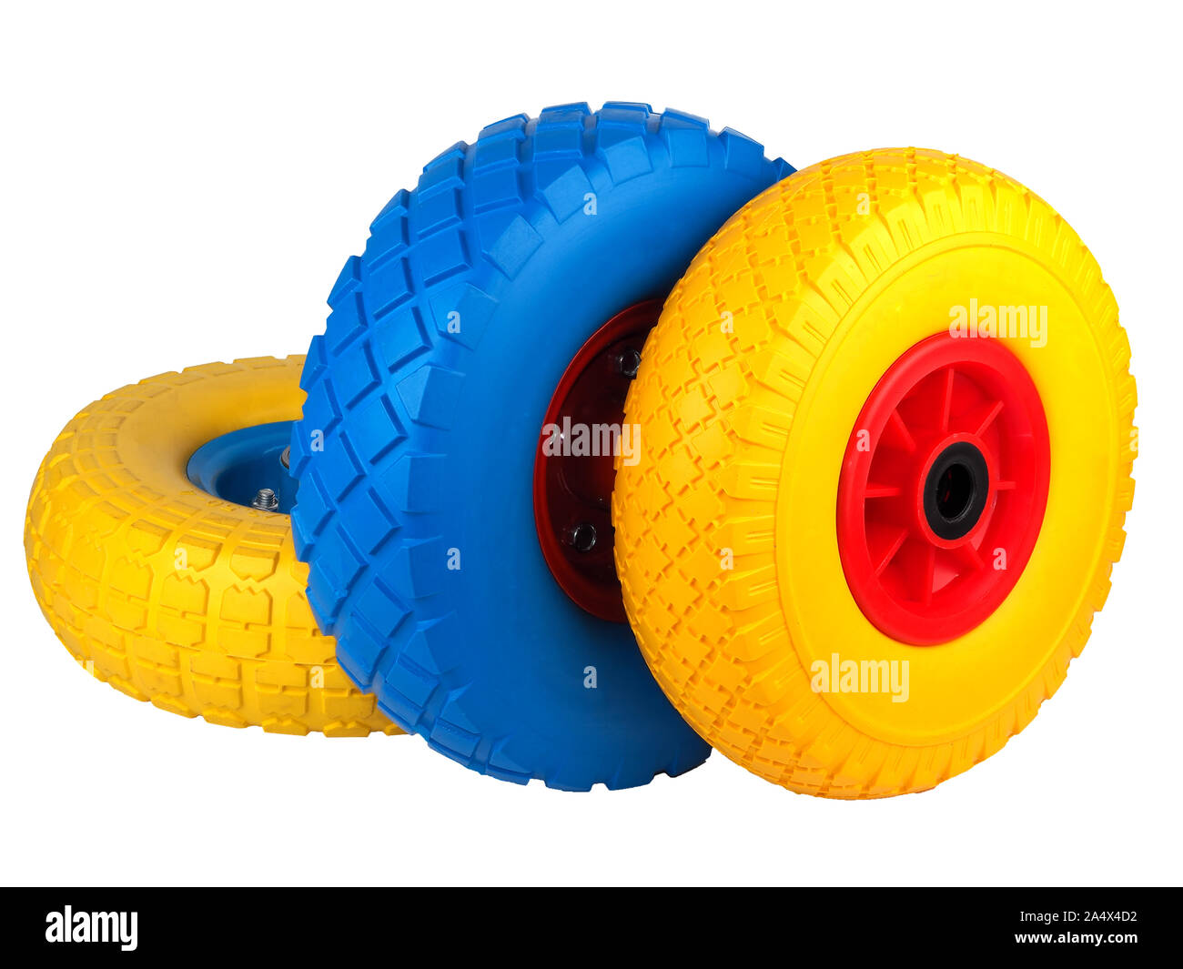 polyurethane foam wheels for trolleys Stock Photo - Alamy