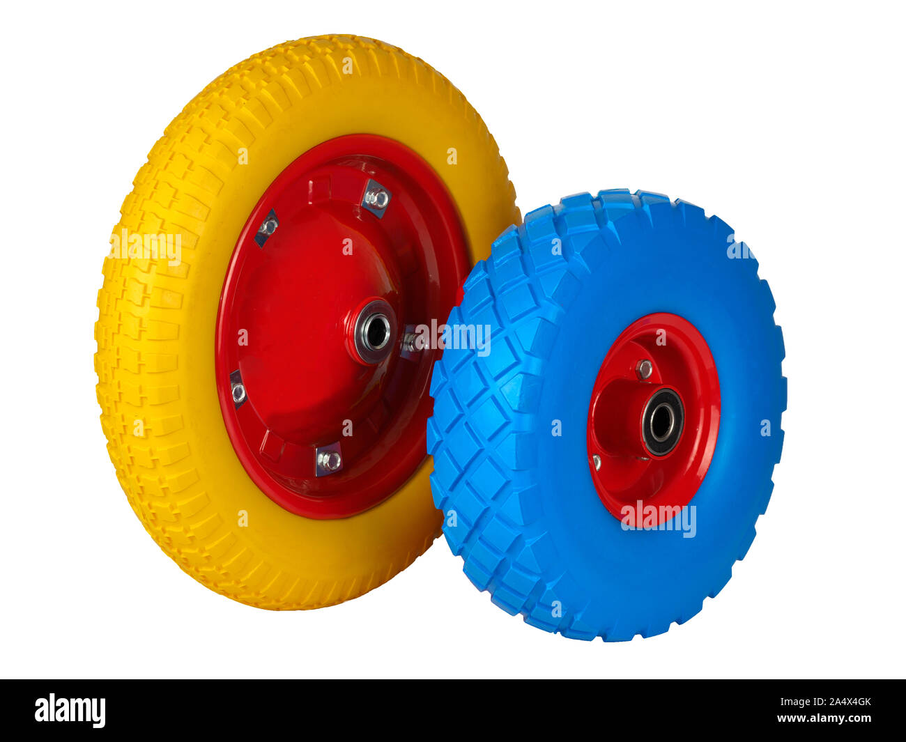 polyurethane foam wheels for trolleys Stock Photo - Alamy