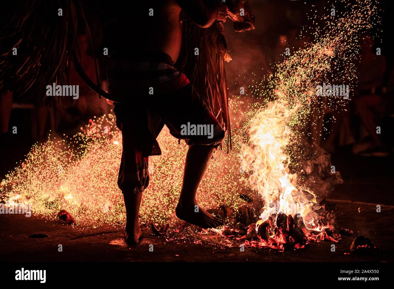 Ubud fire dance hi-res stock photography and images - Alamy