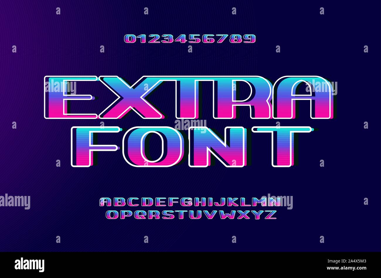 Holographic font hi-res stock photography and images - Alamy