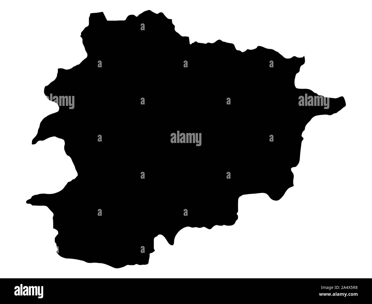Andorra map andorran country hi-res stock photography and images - Alamy