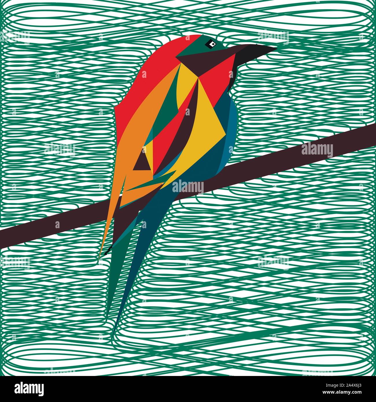 Cute bird vector cartoon illustration. Wild zoo animal icon. Adorable ...