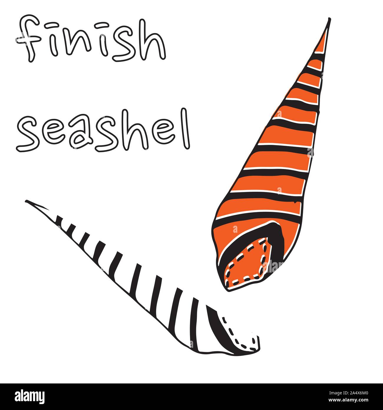 Vector underwater sea cartoon. Various seashells. Great for web page ...