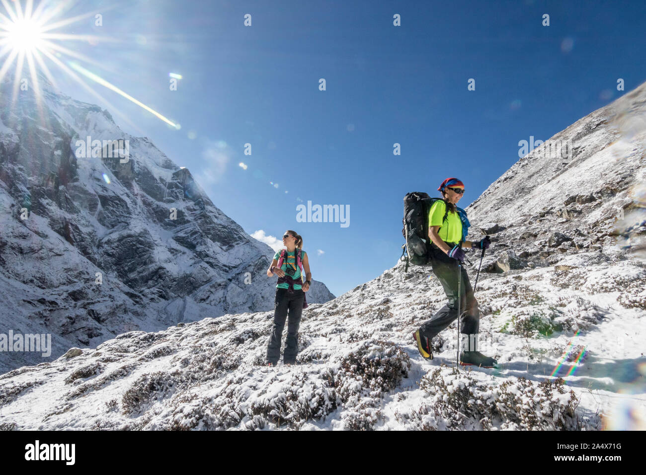 Mera Peak Trek and Climb Nepal Stock Photo - Alamy