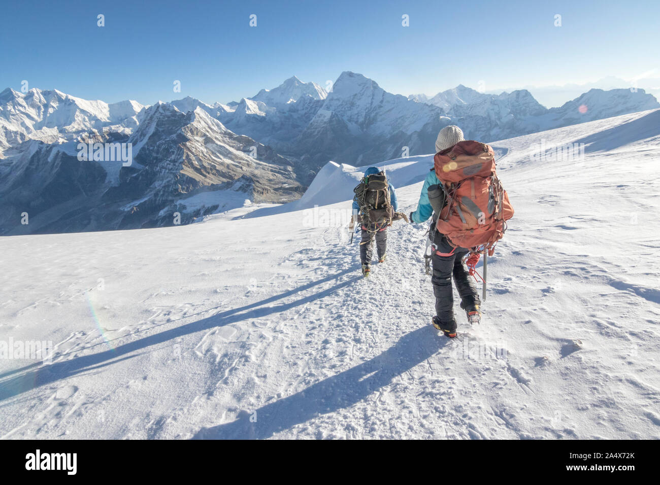 Mera Peak Trek and Climb Nepal Stock Photo - Alamy