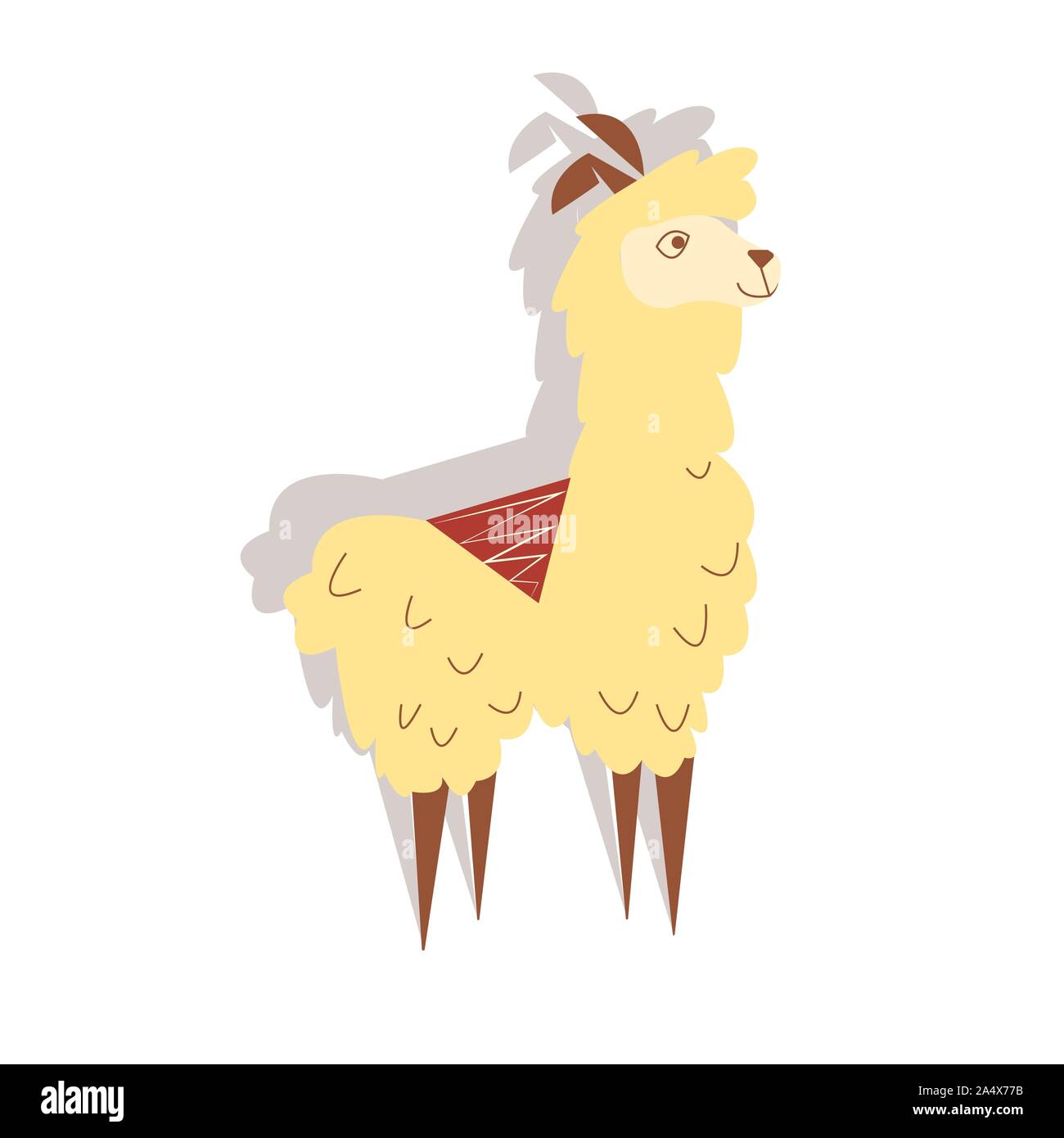 Cute colorful lama vector set. Pattern perfect for kids fabric, textile ...