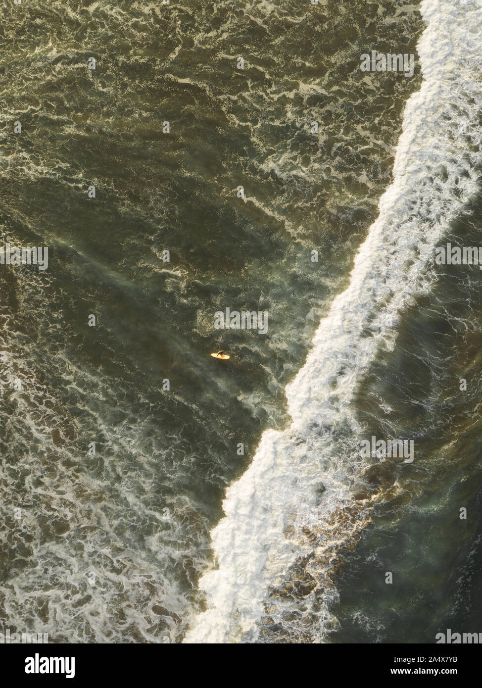 Aerial view of surfer Stock Photo - Alamy