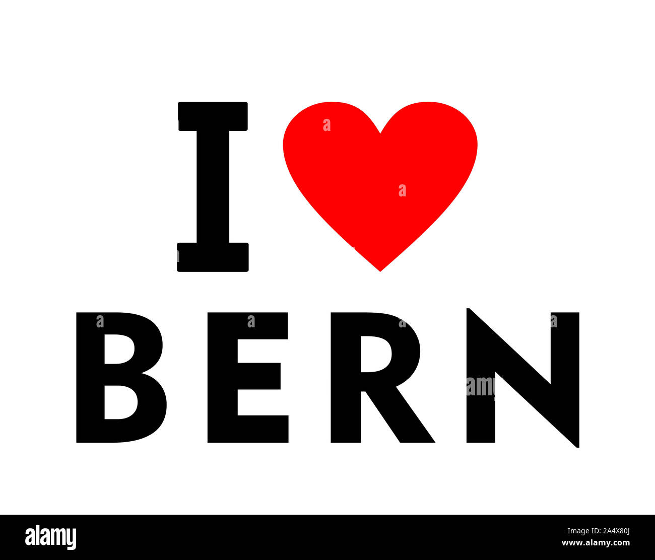I love Bern city Switzerland country heart symbol Stock Photo - Alamy