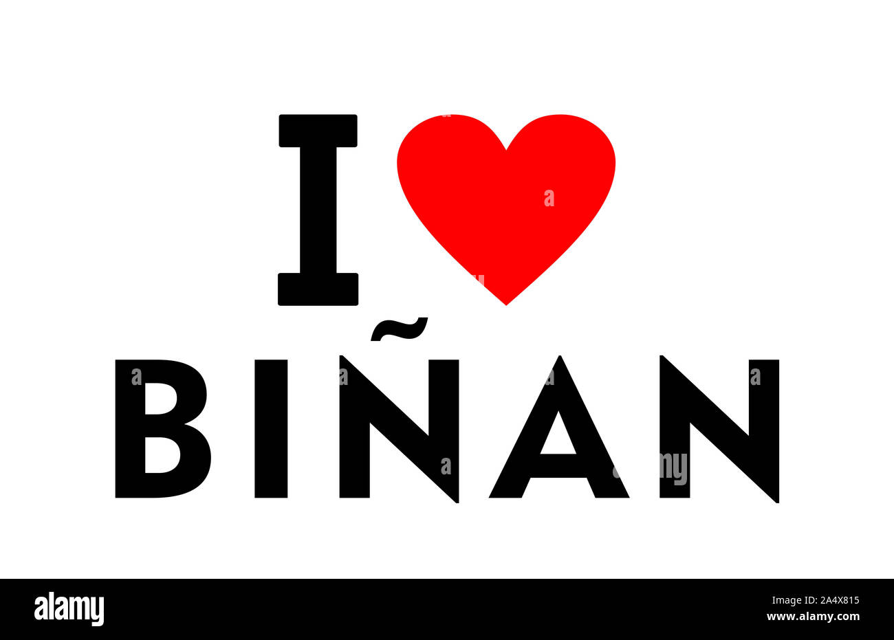 I love Binan city Philippines country heart symbol Stock Photo - Alamy