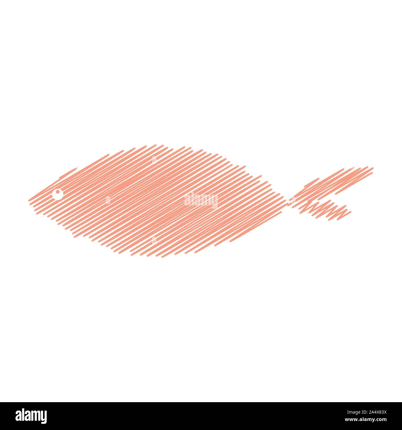 Cute fish icons showing aquatic animals with various fins, scales ...