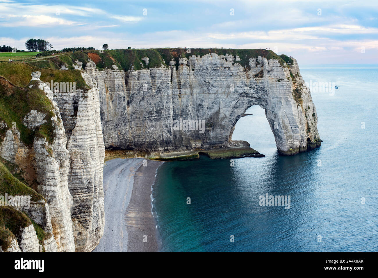 Cliffs of Etretat, Normandy, north of France, Europe Stock Photo - Alamy