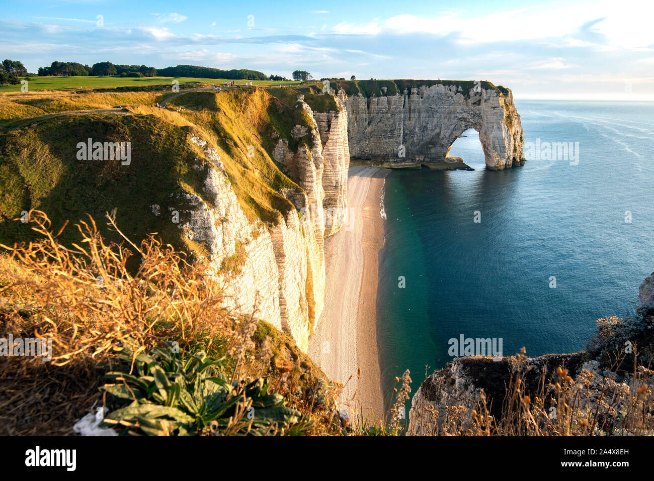 Cliffs of Etretat, Normandy, north of France, Europe Stock Photo - Alamy