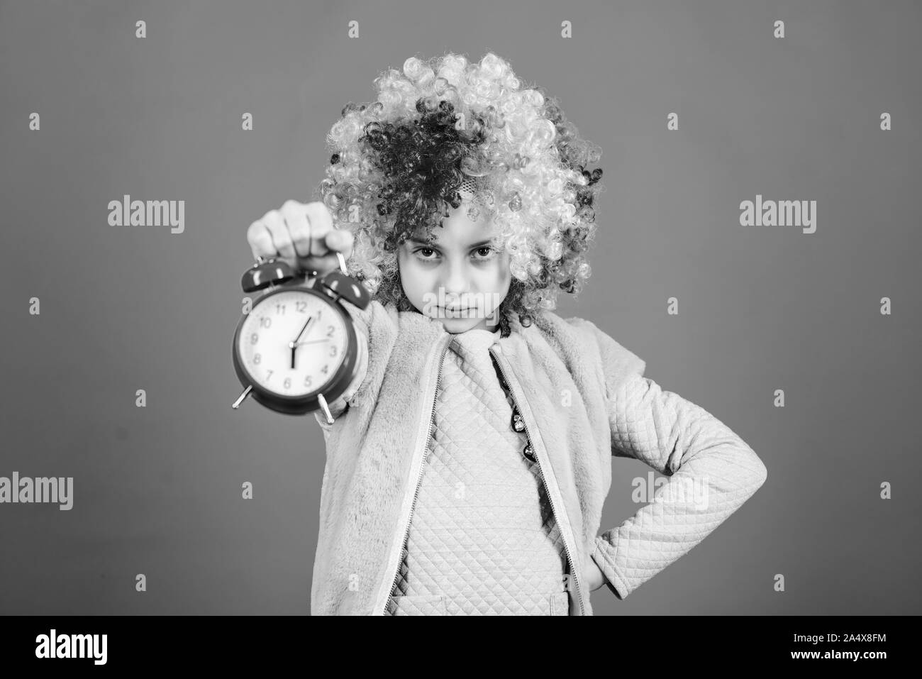 False alarm. Girl worry about time. Time to have fun. Discipline and ...