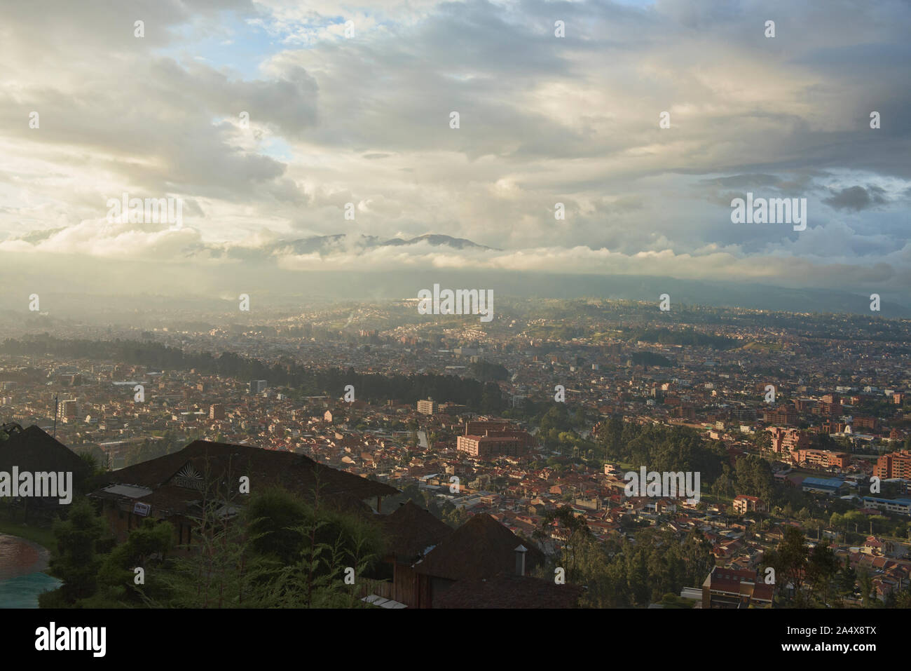 Sunset view from Mirador Turi, Cuenca, Ecuador Stock Photo - Alamy