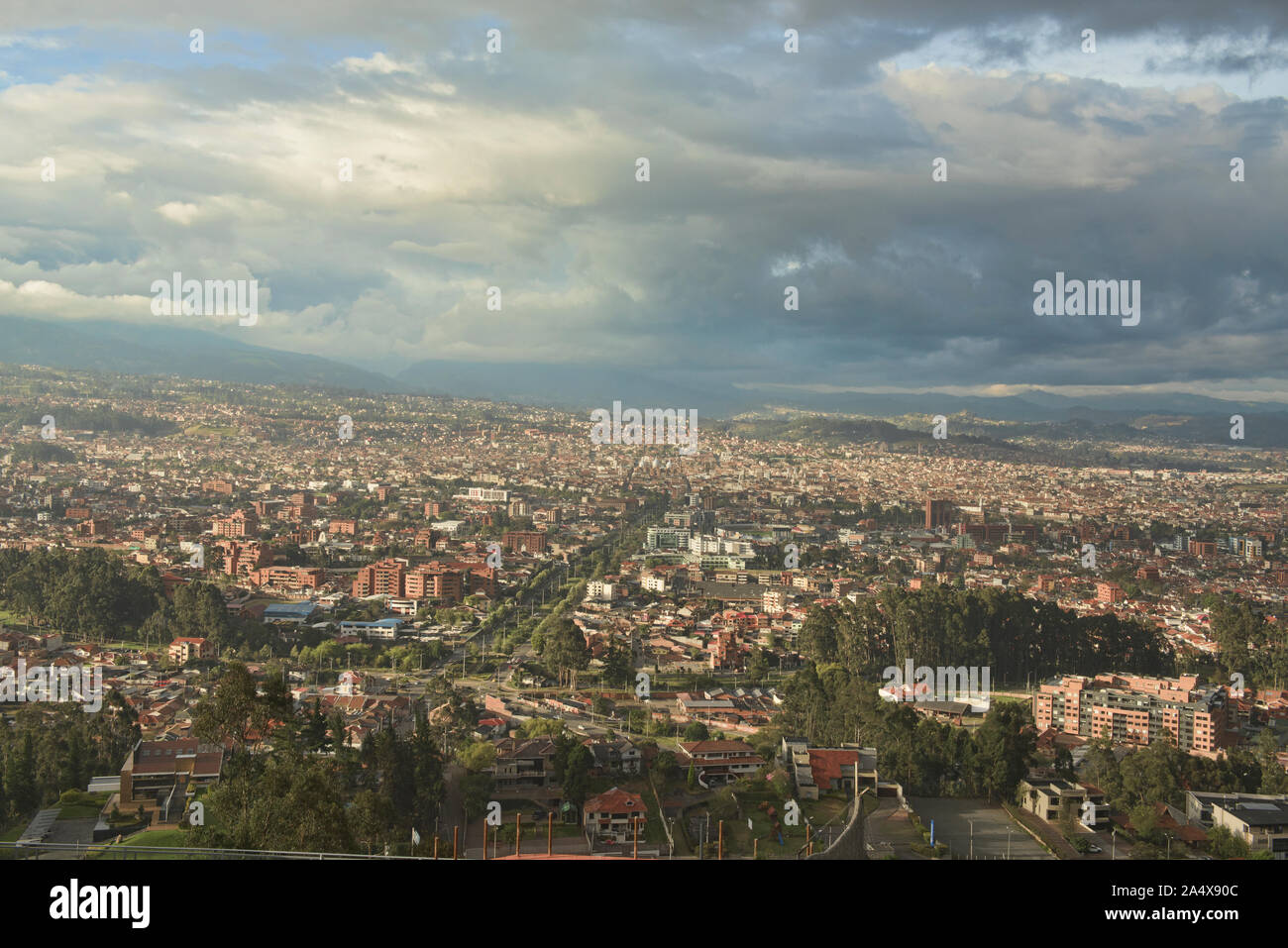 Sunset view from Mirador Turi, Cuenca, Ecuador Stock Photo - Alamy
