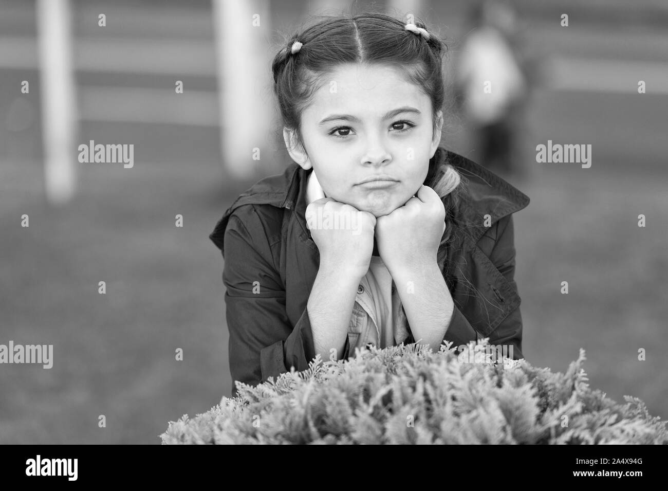 Little fashion model. Clothes and accessory. Kid wear trench coat ...